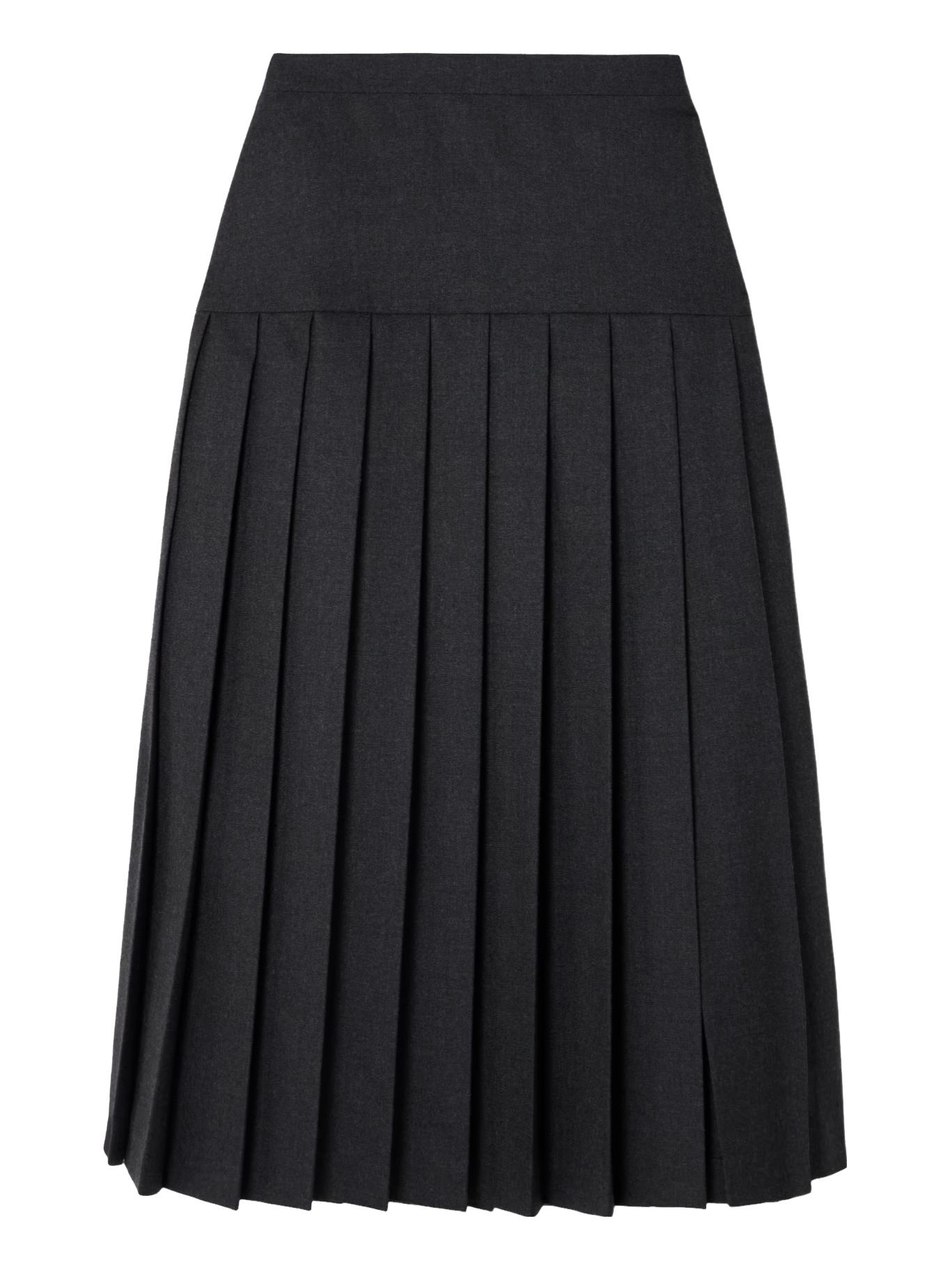 ALESSANDRA RICH Alessandra Rich Pleated Wool Midi Skirt